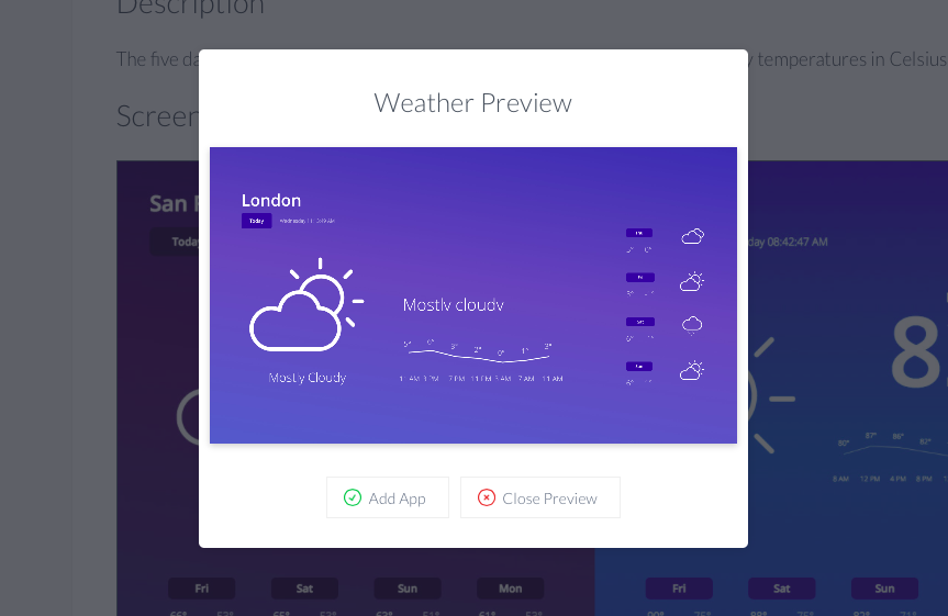ScreenCloud Weather App Guide - ScreenCloud